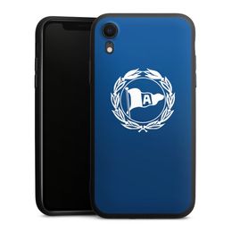 DeinDesign iPhone Xr Handy Premium Silikon H&uuml;lle Handyh&uuml;lle schwarz Case Arminia Bielefeld Soccer Official Licensed Product Silikon Premium Case