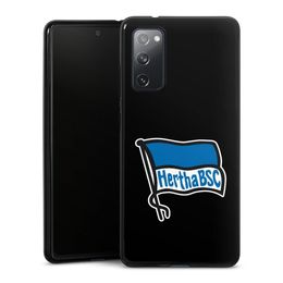 DeinDesign Galaxy S20 FE 5G Handy Silikon H&uuml;lle Case schwarz Handyh&uuml;lle Hertha Bsc Logo Official Licensed Product