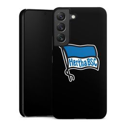 DeinDesign Galaxy S22 Handy Premium Case Smartphone Handyh&uuml;lle Schutzh&uuml;lle matt Official Licensed Product Logo Hertha Bsc Premium Case