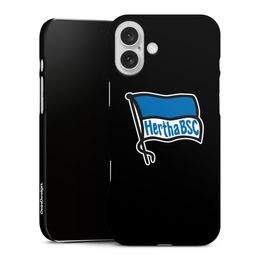 DeinDesign iPhone 16 Plus Handy Premium Case Smartphone Handyh&uuml;lle Schutzh&uuml;lle matt Official Licensed Product Logo Hertha Bsc Premium Case