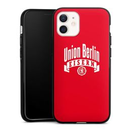 DeinDesign iPhone 12 Handy Silikon H&uuml;lle Case schwarz Handyh&uuml;lle 1. Fc Union Berlin Official Licensed Product Fcu