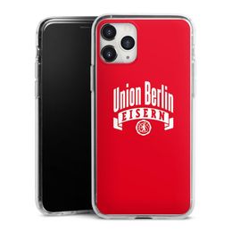 DeinDesign iPhone 11 Pro Max Handy Silikon H&uuml;lle Case transparent Handyh&uuml;lle Fcu Official Licensed Product 1. Fc Union Berlin Silikon Case