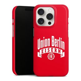 DeinDesign iPhone 15 Pro Handy Premium Case Smartphone Handyh&uuml;lle Schutzh&uuml;lle gl&auml;nzend Fcu Official Licensed Product 1. Fc Union Berlin Premium Case