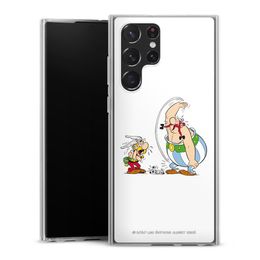 DeinDesign Galaxy S22 Ultra Handy Silikon H&uuml;lle Case transparent Handyh&uuml;lle Obelix Official Licensed Product Asterix Silikon Case