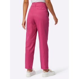 WITT Damen Hose mit hoher Taille, fuchsia, Gr&ouml;&szlig;e 38