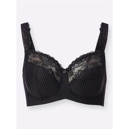 WITT Damen BH ohne B&uuml;gel, schwarz, Gr&ouml;&szlig;e 105C