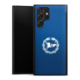 DeinDesign Galaxy S22 Ultra Handy Silikon H&uuml;lle Case schwarz Handyh&uuml;lle Arminia Bielefeld Soccer Official Licensed Product