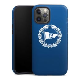 DeinDesign iPhone 12 Pro Handy Panzer Handyh&uuml;lle robuste Outdoor H&uuml;lle Schutzh&uuml;lle matt Arminia Bielefeld Soccer Official Licensed Product Tough Case