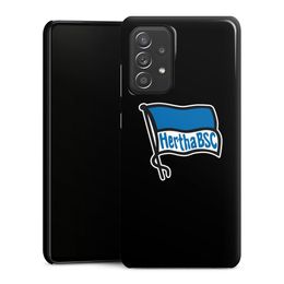 DeinDesign Galaxy A52s 5G Handy Premium Case Smartphone Handyh&uuml;lle Schutzh&uuml;lle gl&auml;nzend Official Licensed Product Logo Hertha Bsc Premium Case