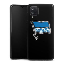 DeinDesign Galaxy A12 Handy Silikon H&uuml;lle Case schwarz Handyh&uuml;lle Logo Official Licensed Product Hertha Bsc