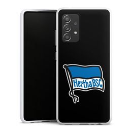 DeinDesign Galaxy A52s 5G Handy Silikon H&uuml;lle Case wei&szlig; Handyh&uuml;lle Official Licensed Product Logo Hertha Bsc Silikon Case