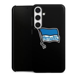 DeinDesign Galaxy S24+ Handy Premium Case Smartphone Handyh&uuml;lle Schutzh&uuml;lle gl&auml;nzend Official Licensed Product Logo Hertha Bsc Premium Case