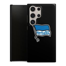 DeinDesign Galaxy S24 Ultra Handy Premium Case Smartphone Handyh&uuml;lle Schutzh&uuml;lle gl&auml;nzend Official Licensed Product Logo Hertha Bsc Premium Case