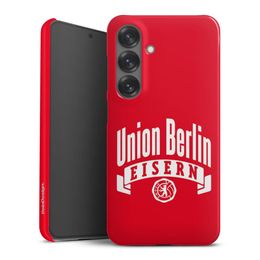 DeinDesign Galaxy S25 Handy Premium Case Smartphone Handyh&uuml;lle Schutzh&uuml;lle gl&auml;nzend Fcu Official Licensed Product 1. Fc Union Berlin Premium Case