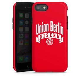 DeinDesign iPhone SE (2020) Handy Panzer Handyh&uuml;lle robuste Outdoor H&uuml;lle Schutzh&uuml;lle gl&auml;nzend Fcu Official Licensed Product 1. Fc Union Berlin Tough Case