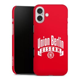 DeinDesign iPhone 16 Plus Handy Premium Case Smartphone Handyh&uuml;lle Schutzh&uuml;lle matt Fcu Official Licensed Product 1. Fc Union Berlin Premium Case