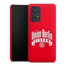DeinDesign Galaxy A53 5G Handy Premium Case Smartphone Handyh&uuml;lle Schutzh&uuml;lle gl&auml;nzend Fcu Official Licensed Product 1. Fc Union Berlin Premium Case