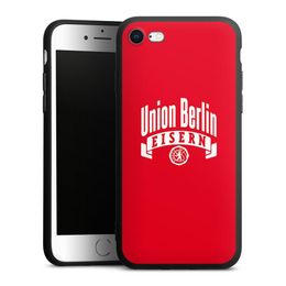 DeinDesign iPhone SE (2020) Handy Premium Silikon H&uuml;lle Handyh&uuml;lle schwarz Case Fcu Official Licensed Product 1. Fc Union Berlin Silikon Premium Case