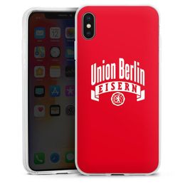 DeinDesign iPhone Xs Max Handy Silikon H&uuml;lle Case transparent Handyh&uuml;lle Fcu Official Licensed Product 1. Fc Union Berlin Silikon Case