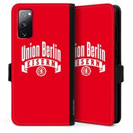 DeinDesign Galaxy S20 Handy Klapph&uuml;lle Handyh&uuml;lle aus Kunst Leder schwarz Flip Case Fcu Official Licensed Product 1. Fc Union Berlin Sideflip mit Lasche