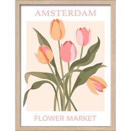 Pro Art Pro-Art Kunstdruck Framed-Art Slim Scandic 'Market IV' 33 x 43 cm gerahmt