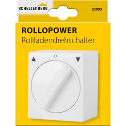 Schellenberg Knebelschalter mit Tast- und Rastfunktion Aufputz wei&szlig;