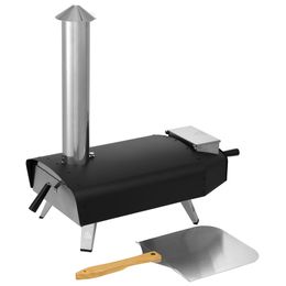 Tepro Pellet Pizzaofen 'Danbury' inklusive Zubeh&ouml;r schwarz/edelstahlfarben 76,5 x 77 x 35,2 cm