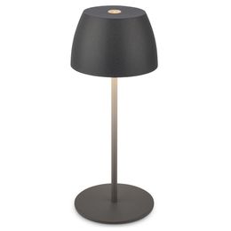 Briloner Akku-LED-Tischleuchte 'Serina Mini' 20 cm 2700K 2,5W 150lm dimmbar anthrazit