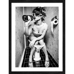Pro Art Pro-Art Kunstdruck Framed-Art Slim Scandic 'Party I' 33 x 43 cm gerahmt