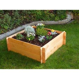 Promadino Hochbeet honigbraun 100 x 33,5 x 100 cm