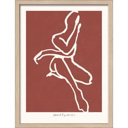 Pro Art Pro-Art Kunstdruck Framed-Art Slim Scandic 'Line Act V' 33 x 43 cm gerahmt
