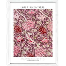 Pro Art Pro-Art Kunstdruck Framed-Art Slim Scandic 'Morris Pink' 33 x 43 cm gerahmt