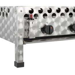 Tepro Wurstbr&auml;ter mit Grillrost silbern 56 x 29 x 64 cm