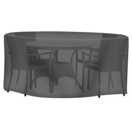 Tepro Abdeckhaube 'Universal' schwarz f&uuml;r Sitzgruppe rund gro&szlig; &Oslash; 320 x 95 cm