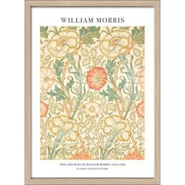 Pro Art Pro-Art Kunstdruck Framed-Art Scandic Style 'Morris Rose I' 53 x 73 cm gerahmt