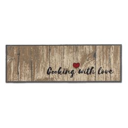 Astra Fussmatte 'Miabella' 50 x 150 cm Cooking with love