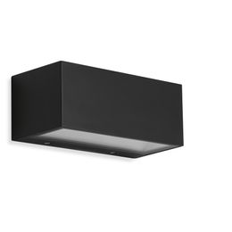 Telefunken LED-Au&szlig;enwandleuchte 'Monaco' schwarz 18,5 x 7,5 x 9,1 cm