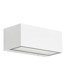 Telefunken LED-Au&szlig;enwandleuchte 'Monaco' wei&szlig; 18,5 x 7,5 x 9,1 cm