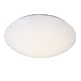 Brilo LED-Deckenleuchte 'Vipe' mit Sternendekor, wei&szlig;, 1600 lm, &Oslash; 38,9 cm