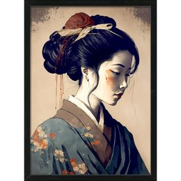 Pro Art Pro-Art Kunstdruck Framed-Art Scandic Style 'Geisha II' 53 x 73 cm gerahmt