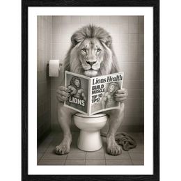 Pro Art Pro-Art Kunstdruck Framed-Art Slim Scandic 'Lions Health' 33 x 43 cm gerahmt