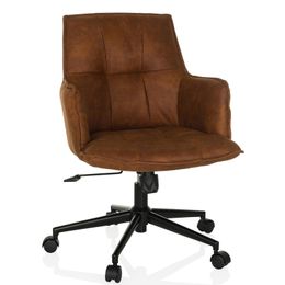 hjh LIVING Home Office B&uuml;rostuhl SOLAO LIFE Stoff mit Armlehnen