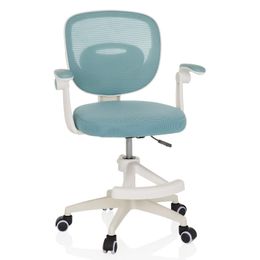 hjh OFFICE Kinderdrehstuhl KIDDY SMART Stoff / Netzstoff mit abklappbaren Armlehnen