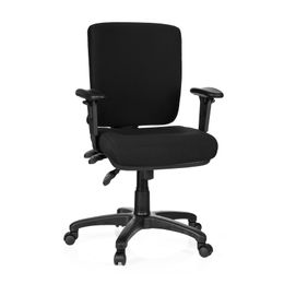 hjh OFFICE Profi B&uuml;rostuhl ZENIT BASE Stoff mit Armlehnen (h&ouml;henverstellbar)