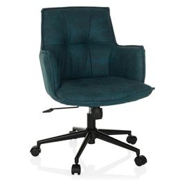 hjh LIVING Home Office B&uuml;rostuhl SOLAO LIFE Stoff mit Armlehnen