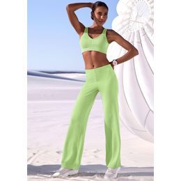 Lascana Damen Sport-Hose, Gr&uuml;n, Gr. S (36/38), Sommerhosen, Material: Polyester
