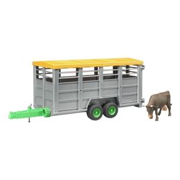 Bruder Bruder 02227 Viehtransportanh&auml;nger mit Rind