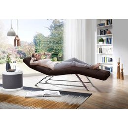 Relaxliege W.Schillig "daily dreams bequem und elegant, B/T 75/170cm", braun (mocca z69), B:75cm H:91cm T:170cm, Longlife Xtra-Leder Z59: Glattleder mit modischer Pr&auml;gung. Hautst&auml;rke 0, 9 - 1, 1 mm;Longlife Xtra-Leder Z69: Das feinnarbige, gedeckte Softleder Z69 besticht durch seine au&szlig;ergew&ouml;hnliche Weichheit im trendigen &raquo;Vintage-Look&laquo;, Hautst&auml;rke 0, 9 - 1, 1 mm;Stoff S37 (100% Polyester), Sofas,