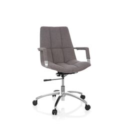 hjh OFFICE Home Office B&uuml;rostuhl SARANTO Stoff mit Armlehnen