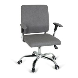 hjh OFFICE Home Office Chefsessel CHARLES I Stoff mit Armlehnen